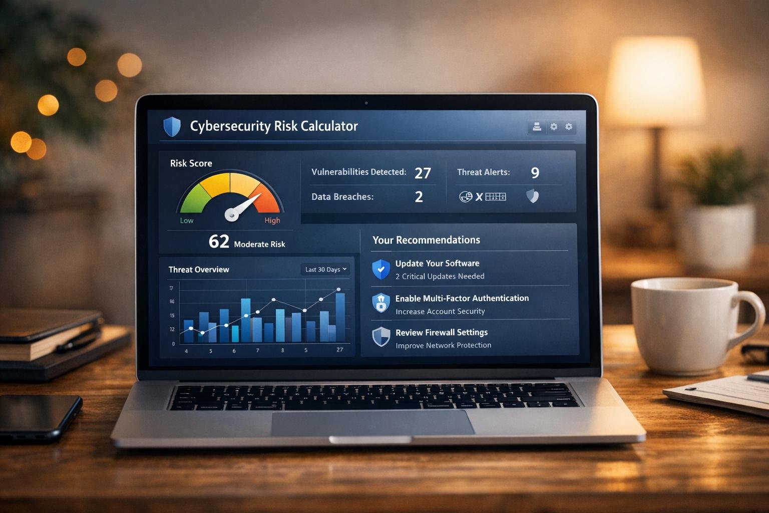 Cybersecurity Risk Calculator - CyberDetectPro